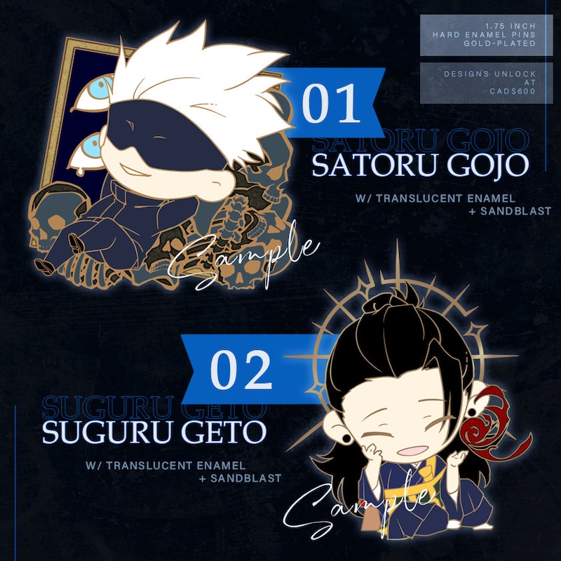 Jjk Pins Gojo - Etsy