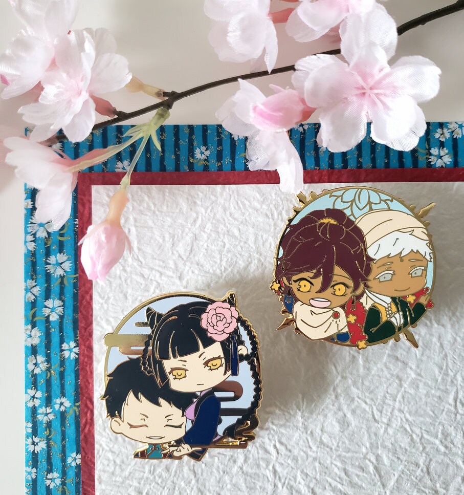 Black Butler Hard Enamel Pins Kuroshitsuji Ciel Sebastian - Etsy UK