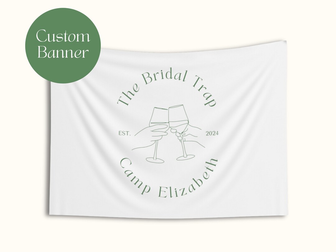 Camp Bachelorette Flag Camp Bach Banner Custom Camp Banner - Etsy