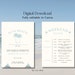 Coastal 30A Alys Beach Bachelorette Invitation and Itinerary Template ...