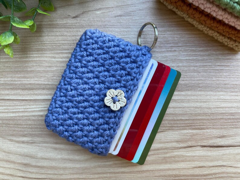 Crochet Card Holder. Handmade Mini Wallet | Etsy