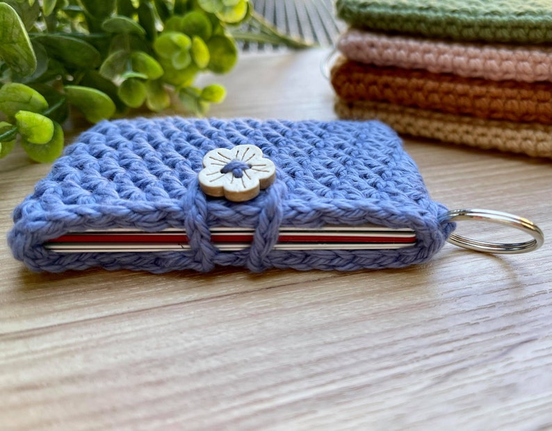 Crochet Card Holder. Handmade Mini Wallet | Etsy