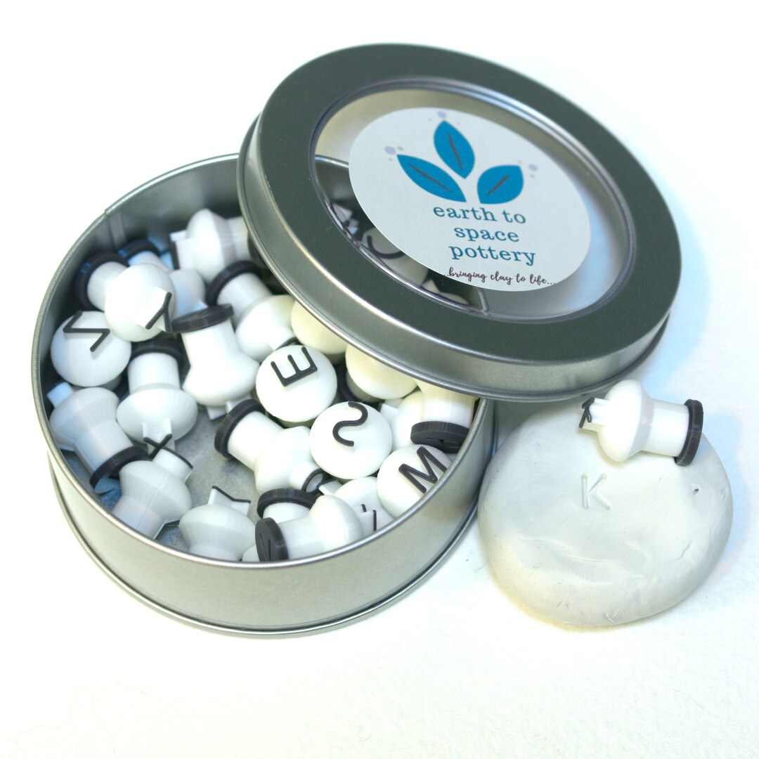 Alphabet CAPITAL Stamps for Clay or Cookies or Polymer Clay or Metal ...