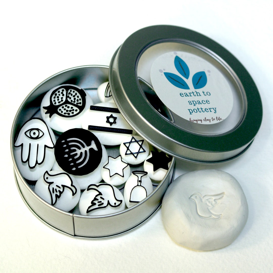 Judaica Jewish Stamps (SET 1) for Pottery, Clay, Crafts, Cookies, Cakes ...