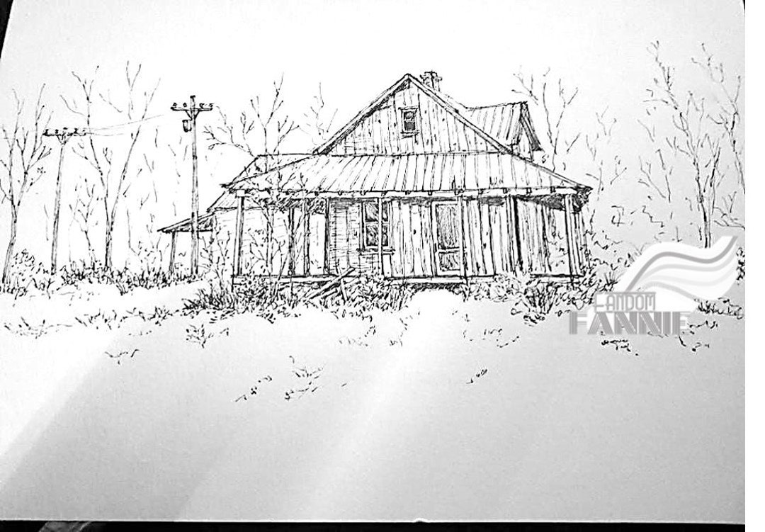 Hell House Supernatural Inspired Ink Architectural Drawing Print - Etsy