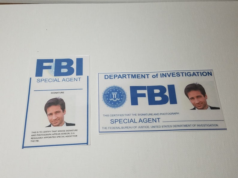X-files Inspired FBI Fake Id's DIGITAL - Etsy