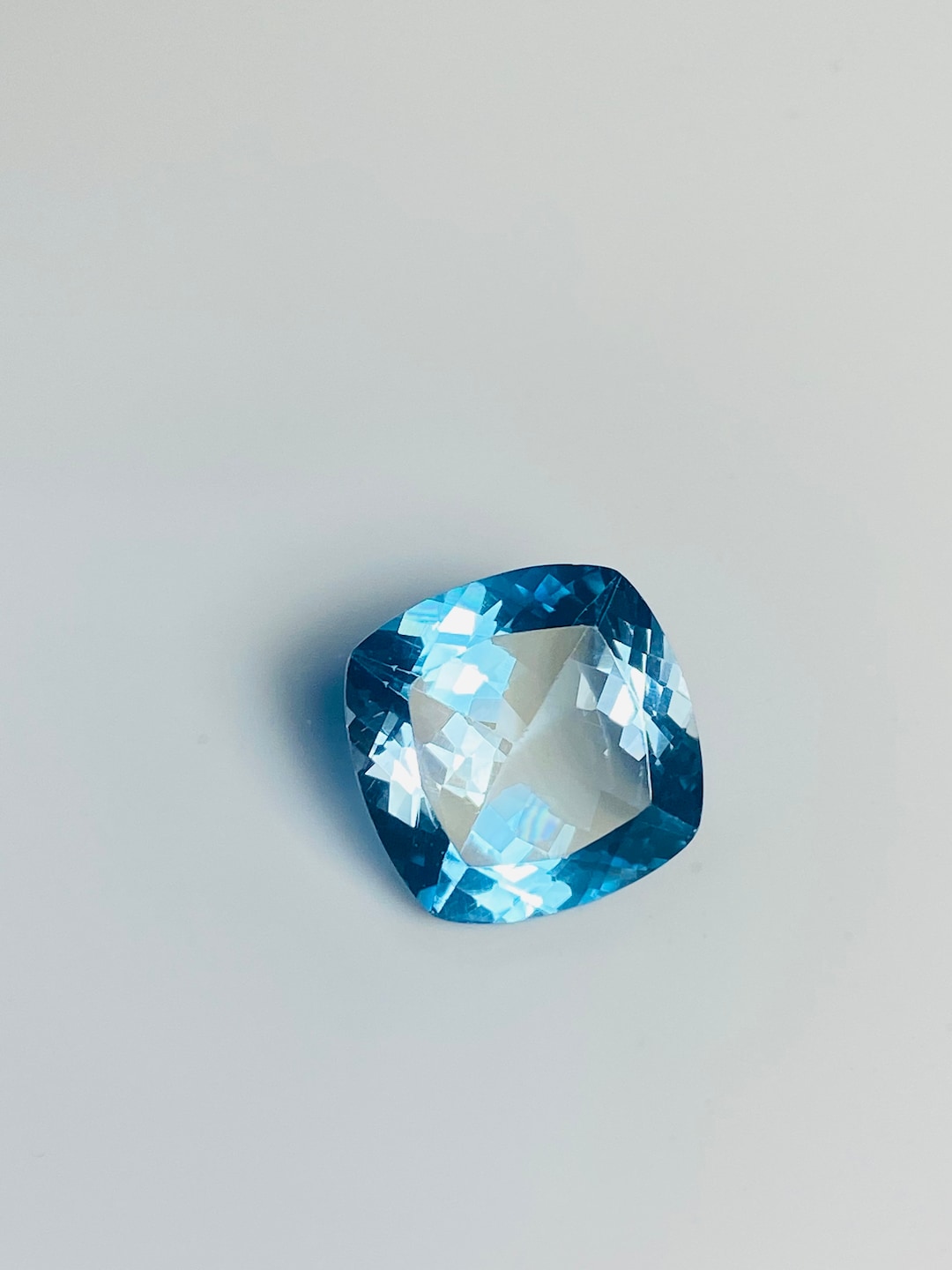 Natural Baby Blue Topaz Loose Gemstone 15.03ct Square Cut - Etsy