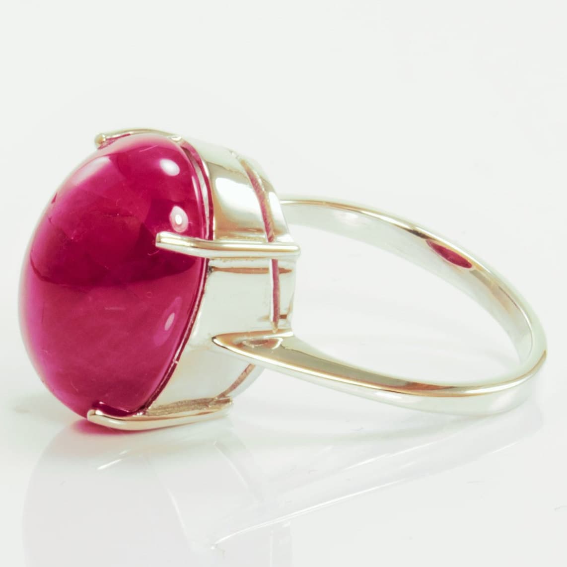 Anillo de rubí / rubí natural / anillo de piedra de nacimiento | Etsy