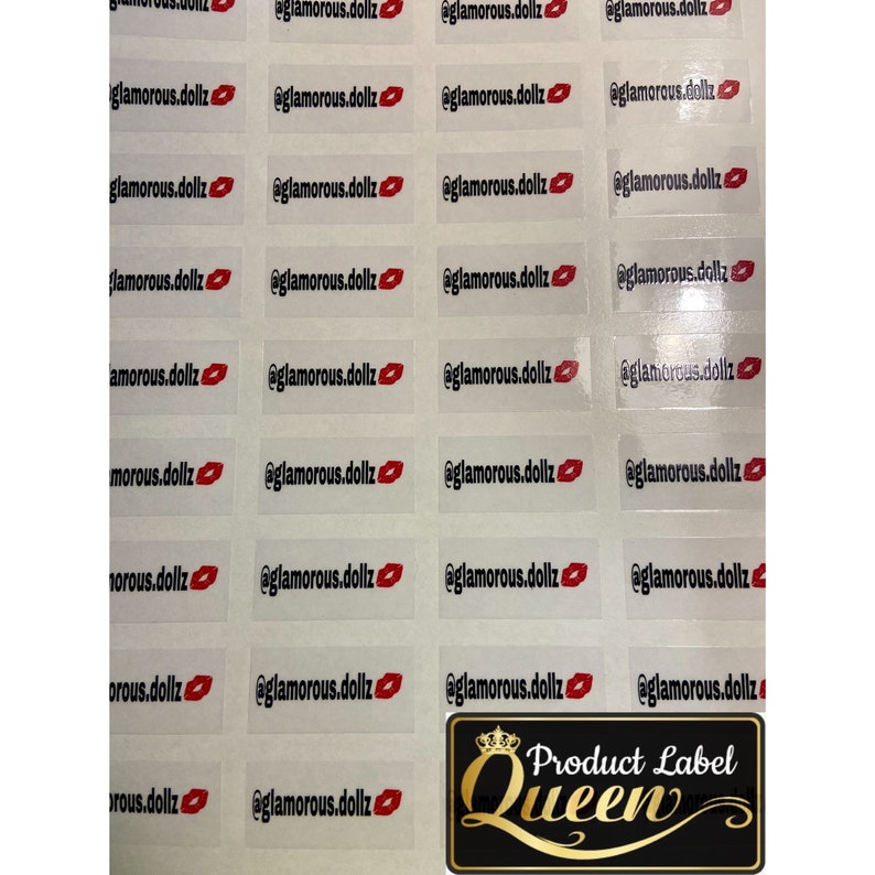 Rectangular Clear Labels Stickers | Etsy