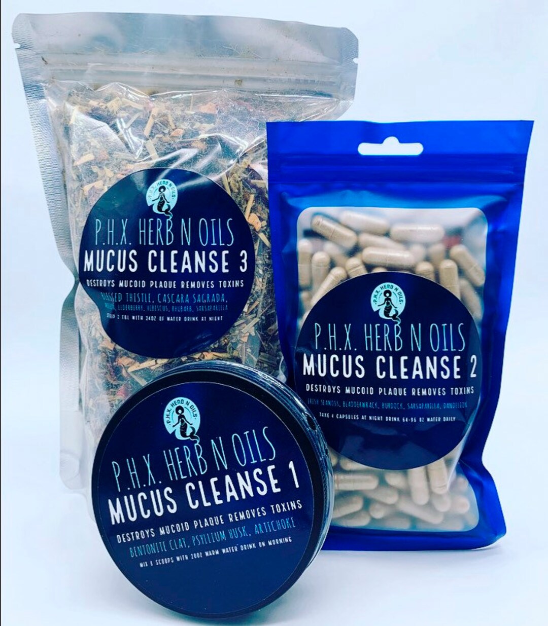 3 PART MUCUS CLEANSE Package Mucoid Plaque Mucus Build Up - Etsy