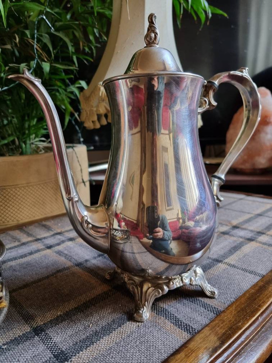 Vintage Oneida Silver Plated Tea Pot / Coffee Pot - Etsy