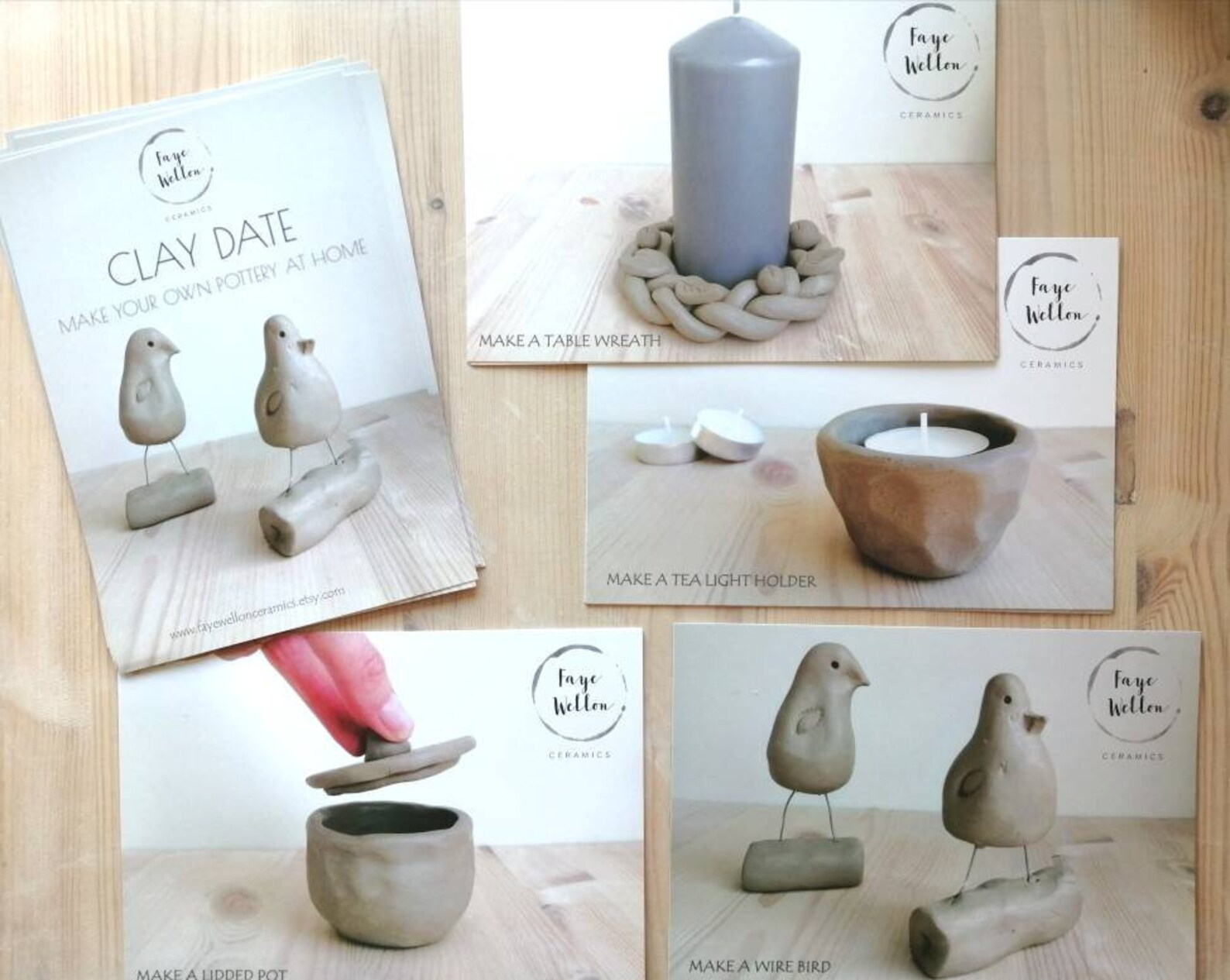 Pottery CLAY DATE Kit Valentine's Date Night - Etsy