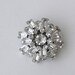 Vintage Kramer of New York Rhinestone Brooch 1 1/2 Inches - Etsy
