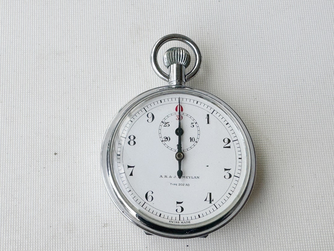 Vintage A.R&J.E.MEYLAN Type 202 Ad Stopwatch, 50mm Case, Running - Etsy