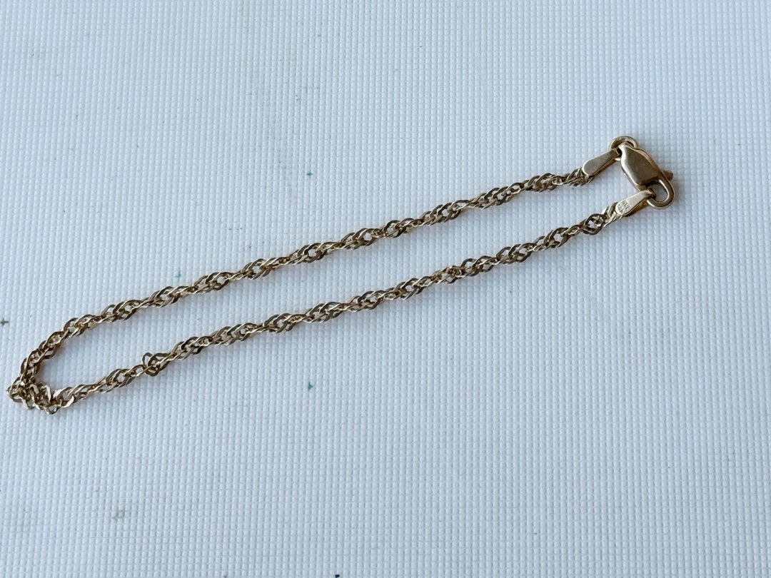 Vintage RVL 14k Yellow Gold 7 Inch Fancy Bracelet - Etsy