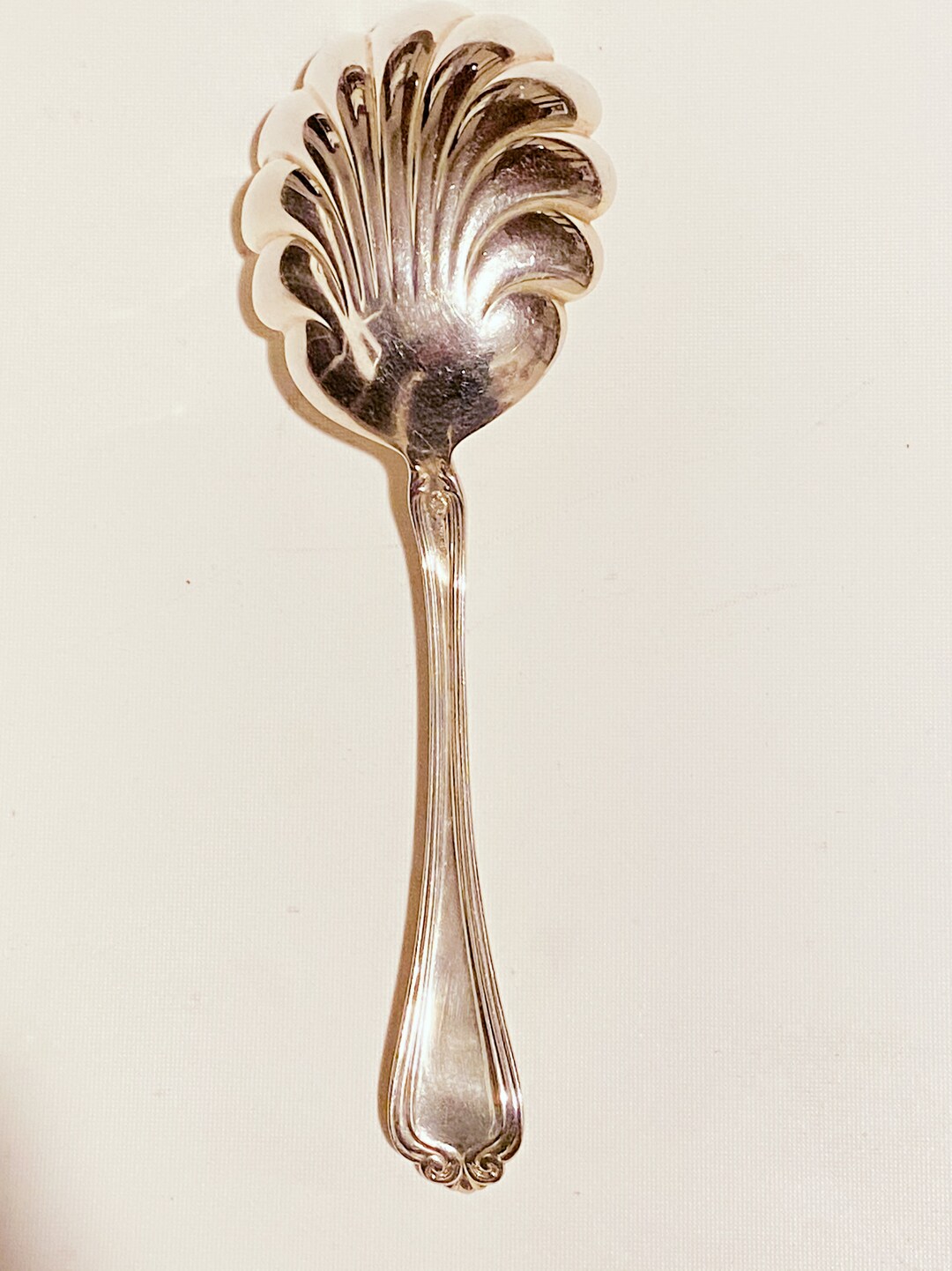 Vintage Sterling Silver Serving Spoon, Marked Sterling Patent, 8.5 ...