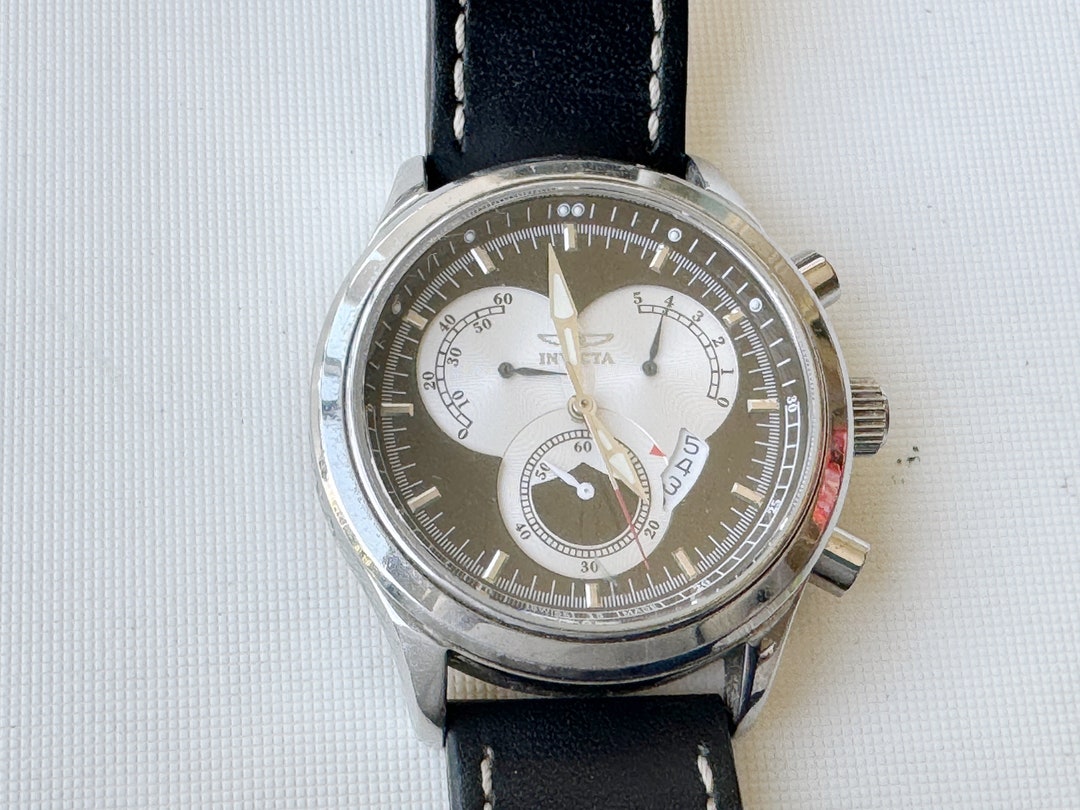 Vintage Invicta 3956 Men's Quartz Chronograph 42mm, Run, Runs From 43 ...