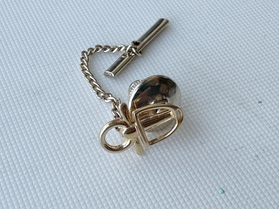 Vintage 14k Solid Gold Tie Pin - Etsy