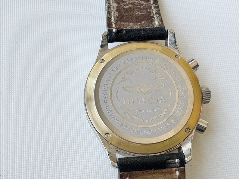 Vintage Invicta 3956 Men's Quartz Chronograph 42mm, Run, Runs From 43 ...