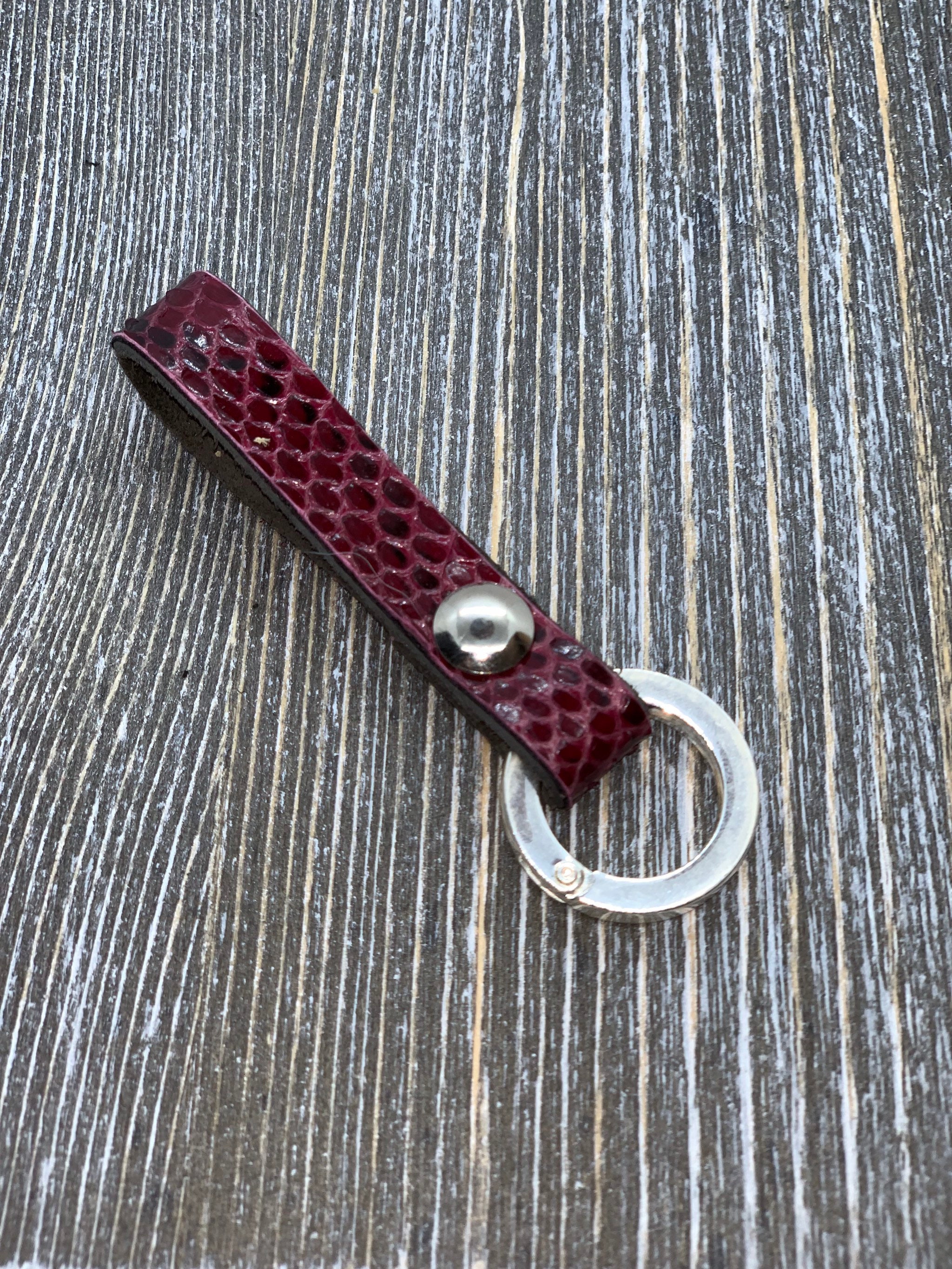 Python Leather Key Keeper or Zipper Pull - Etsy