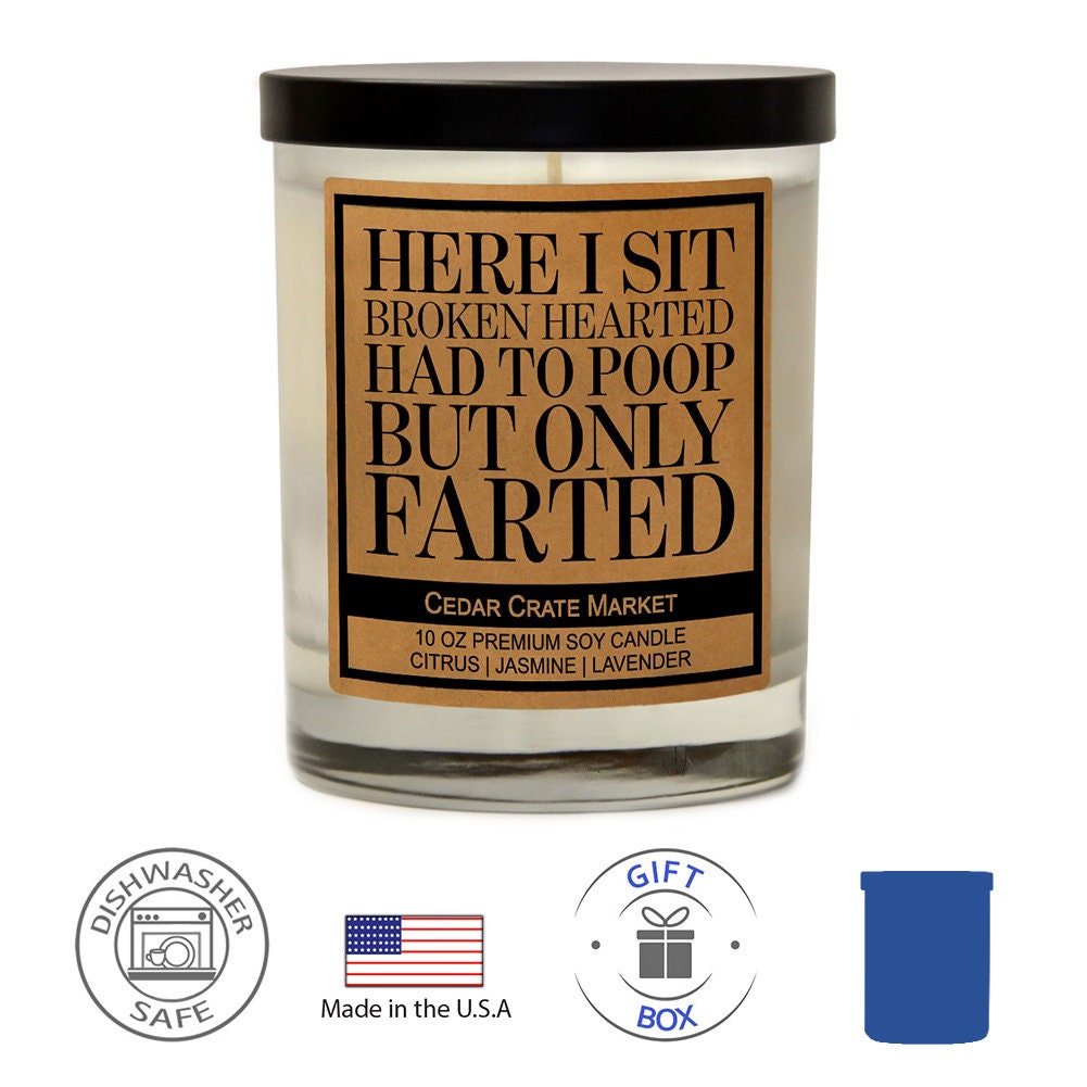 Funny Bathroom Candle Had to Poop But Only Farted Citrus | Etsy