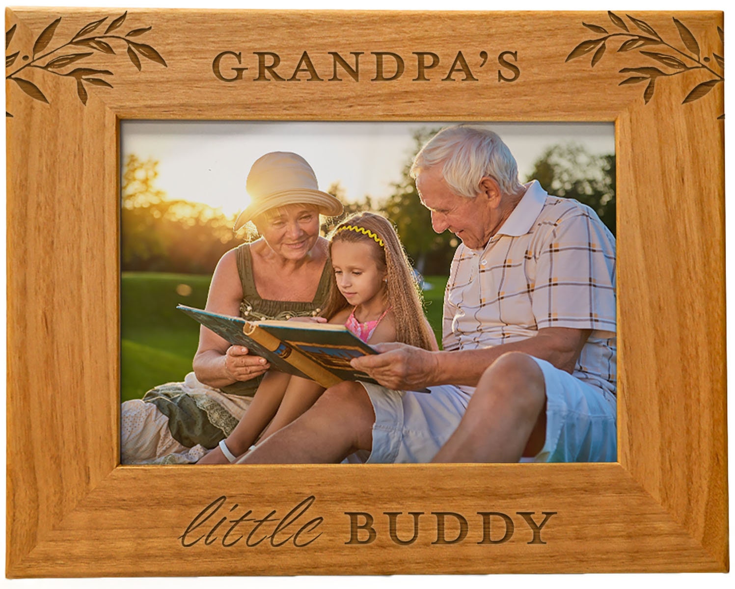 Picture Frame for Grandpa, "grandpa's Little Buddy", Wood Picture Frame ...
