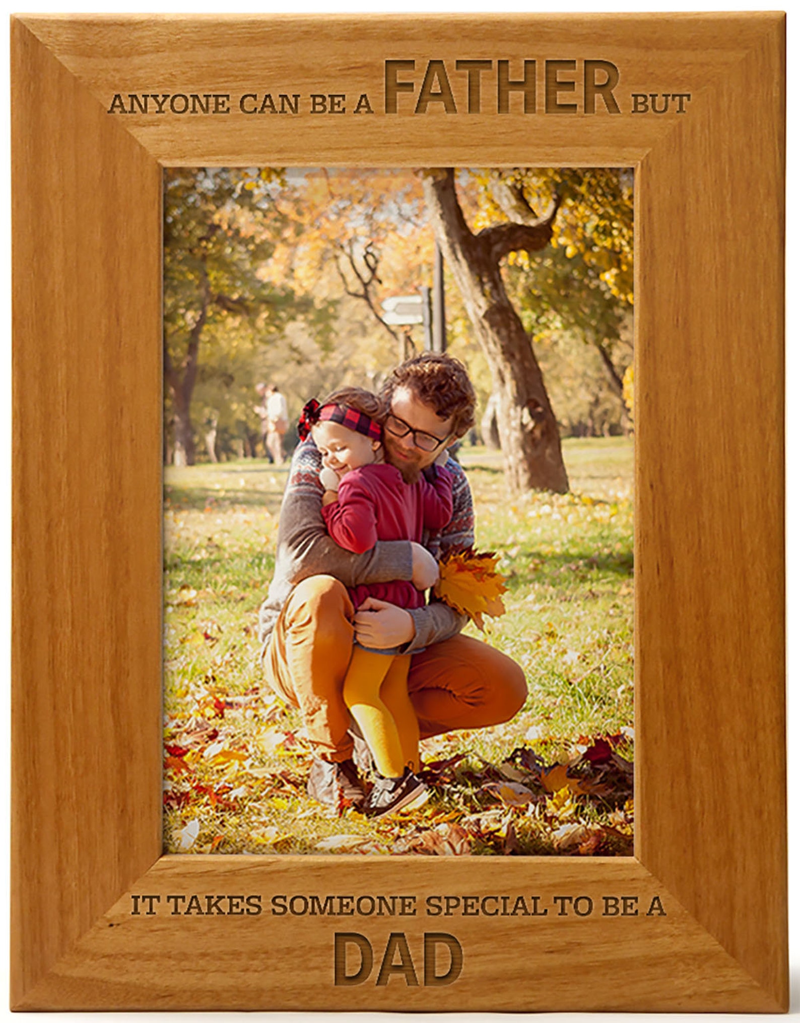 Dad Picture Frame Anyone Can Be a FATHER but It Takes - Etsy