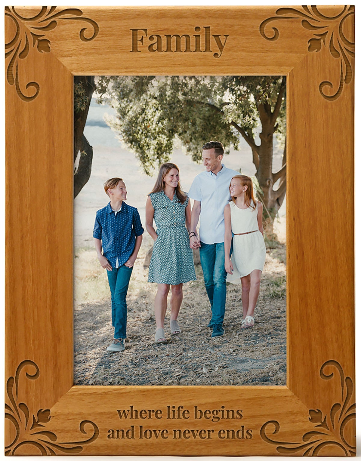 Family Picture Frame family Where Life Begins and Love | Etsy