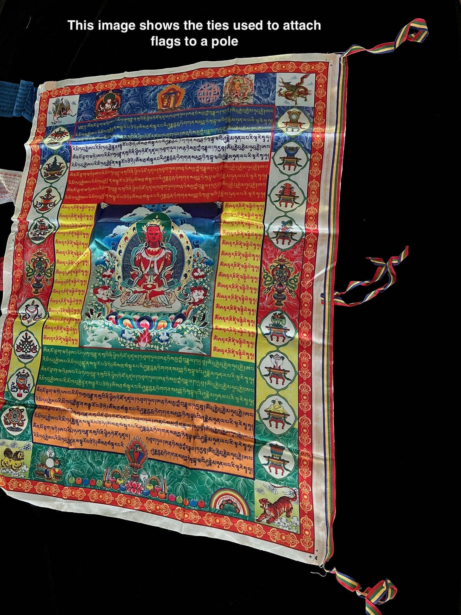 Huge Medicine Buddha Prayer Flag Banner |tibetan Prayer Flags | 27in X ...