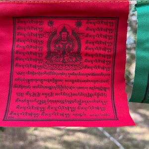 Tiny Mixed Deity |tibetan Prayer Flags | 4in X 4in | 1 Strand of 10 ...