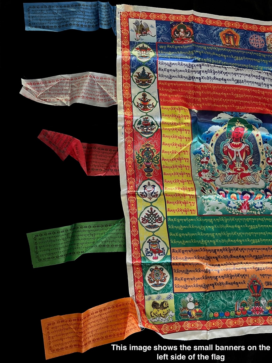 Huge Windhorse Prayer Flag Banner |tibetan Prayer Flags | 27in X 36in ...