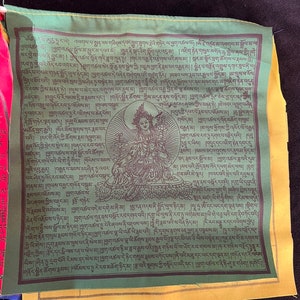 Mixed Deity Tibetan Prayer Flags | 10in X 10in | 1 Strand of 25 Flags ...