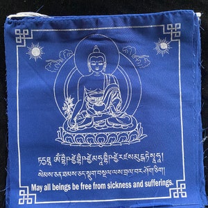 Medicine Buddha Prayer Flags | Tibetan Prayer Flags | 8in X 8in | 1 Set ...