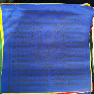 Mixed Deity Tibetan Prayer Flags | 10in X 10in | 1 Strand of 25 Flags ...