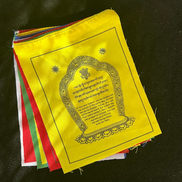 Peace Prayer Flags - Etsy