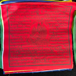 Mixed Deity Tibetan Prayer Flags | 10in X 10in | 1 Strand of 25 Flags ...