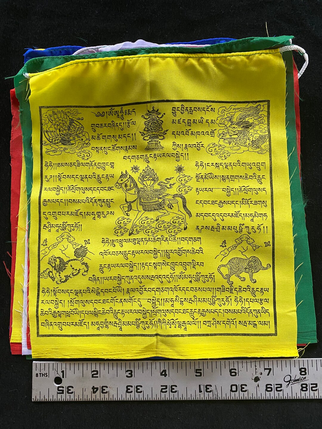 Mixed Deity Prayer Flags | Tibetan Prayer Flags | 8in X 9in | 1 Set of ...