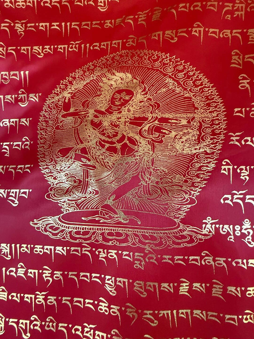 Huge Kurukulle TRIPLE Prayer Flag Banner |great Cloud of Blessings ...