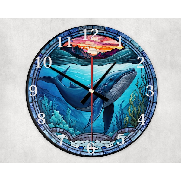 Whale Wall Clock - Etsy