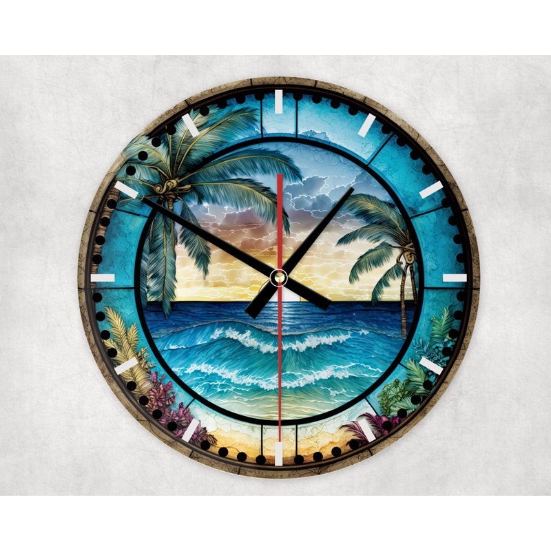 Beach Clock - Etsy