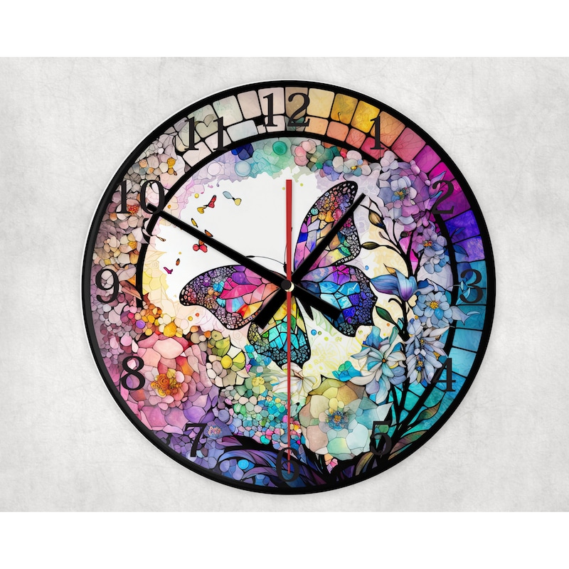 Butterfly Clock - Etsy