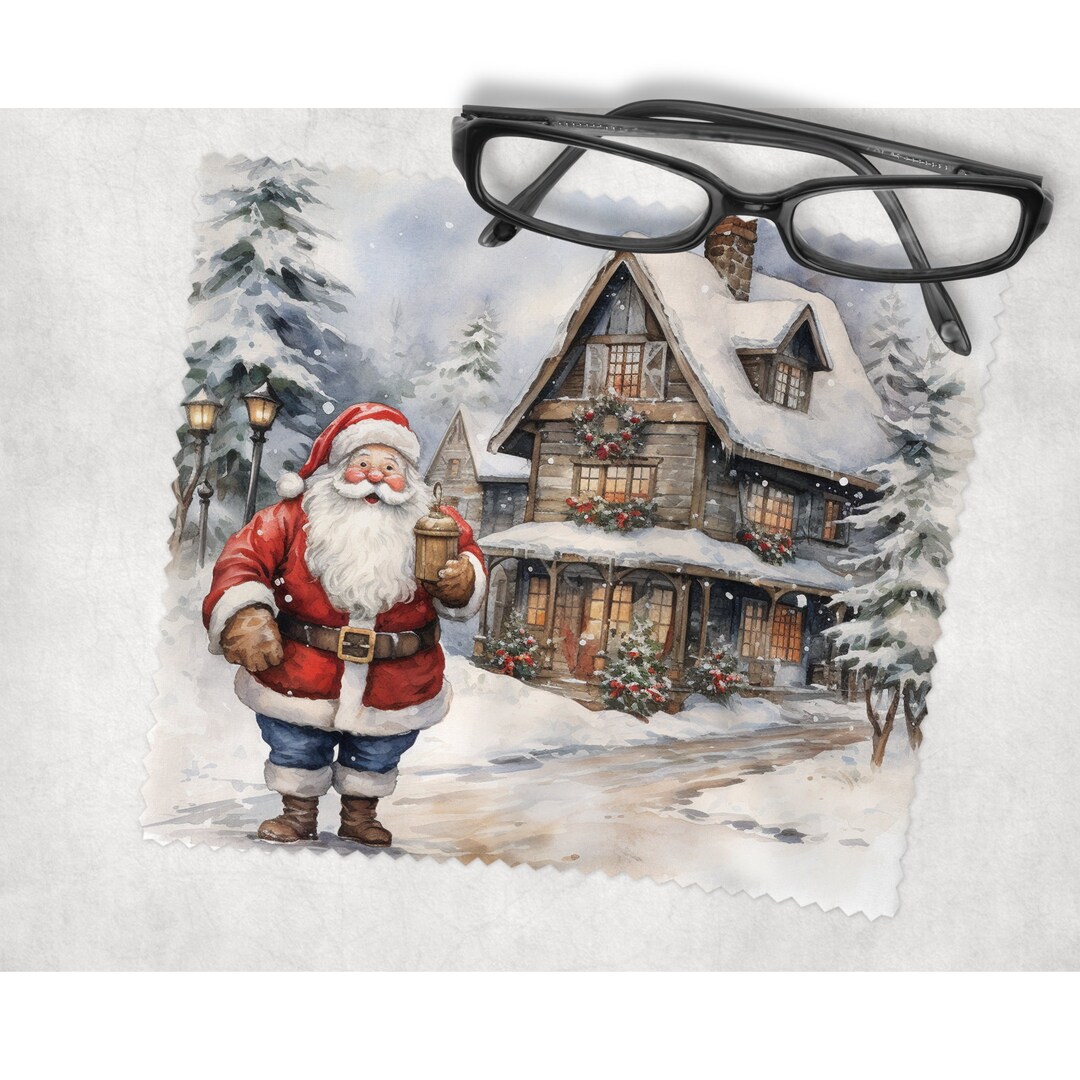 Lens Glasses Cleaning Cloth, Santa Screen Cleaning Fabric, Letterbox ...
