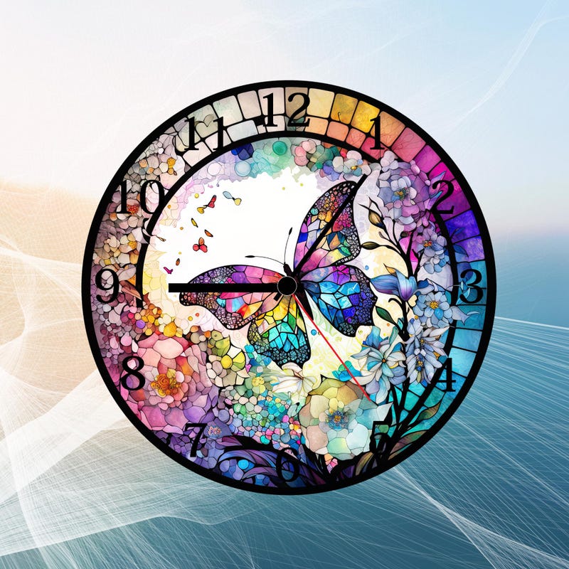 Butterfly Clock - Etsy UK