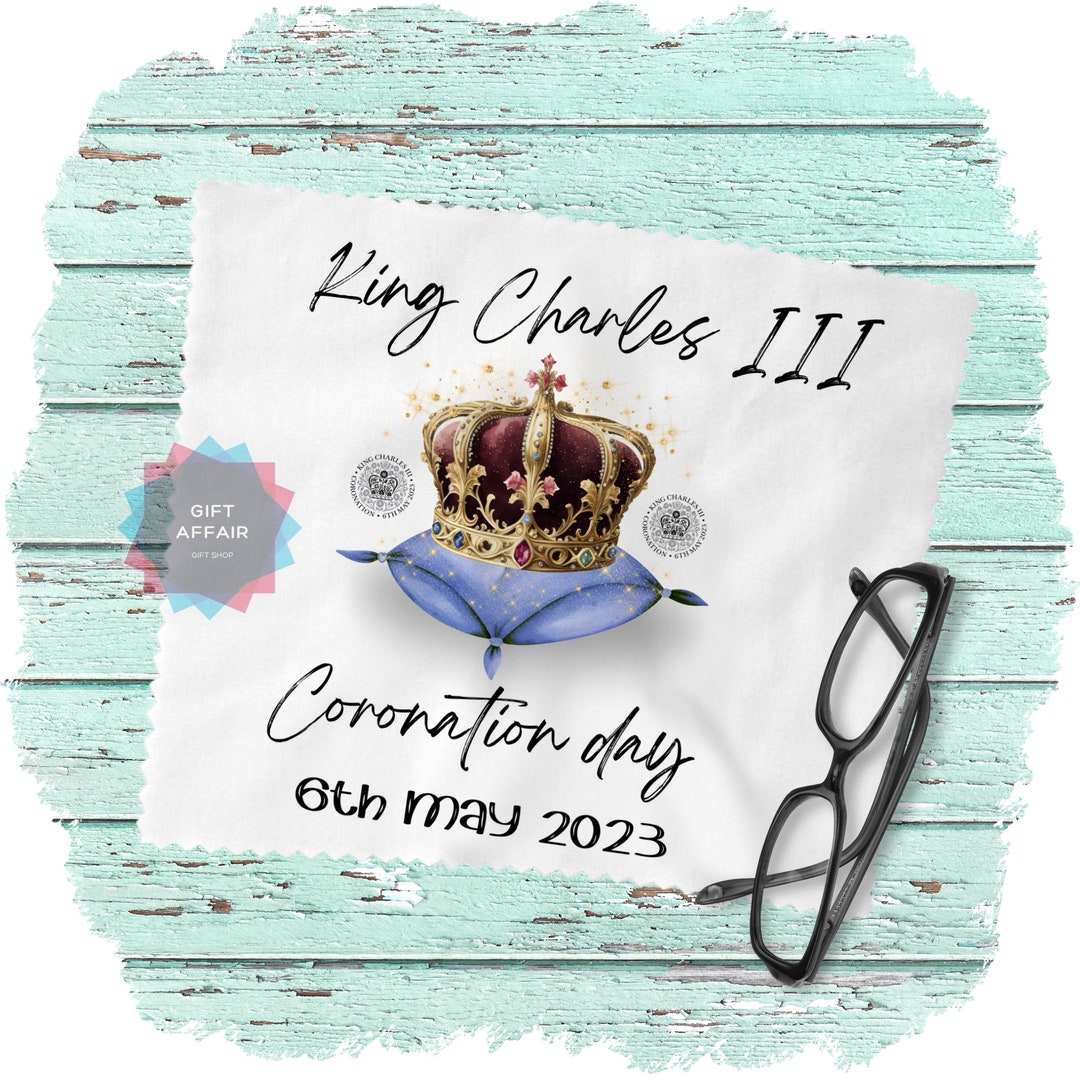 King Charles III Keepsake Cloth for Eyeglasses, Lens, Spectacles ...