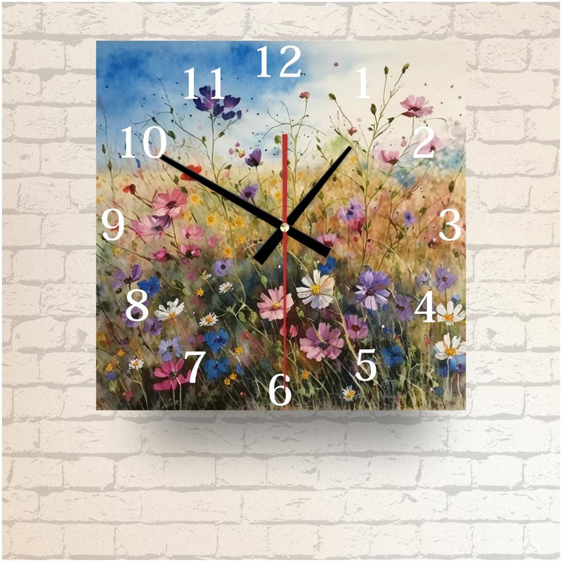 Glass Wall Clock 30cm - Etsy