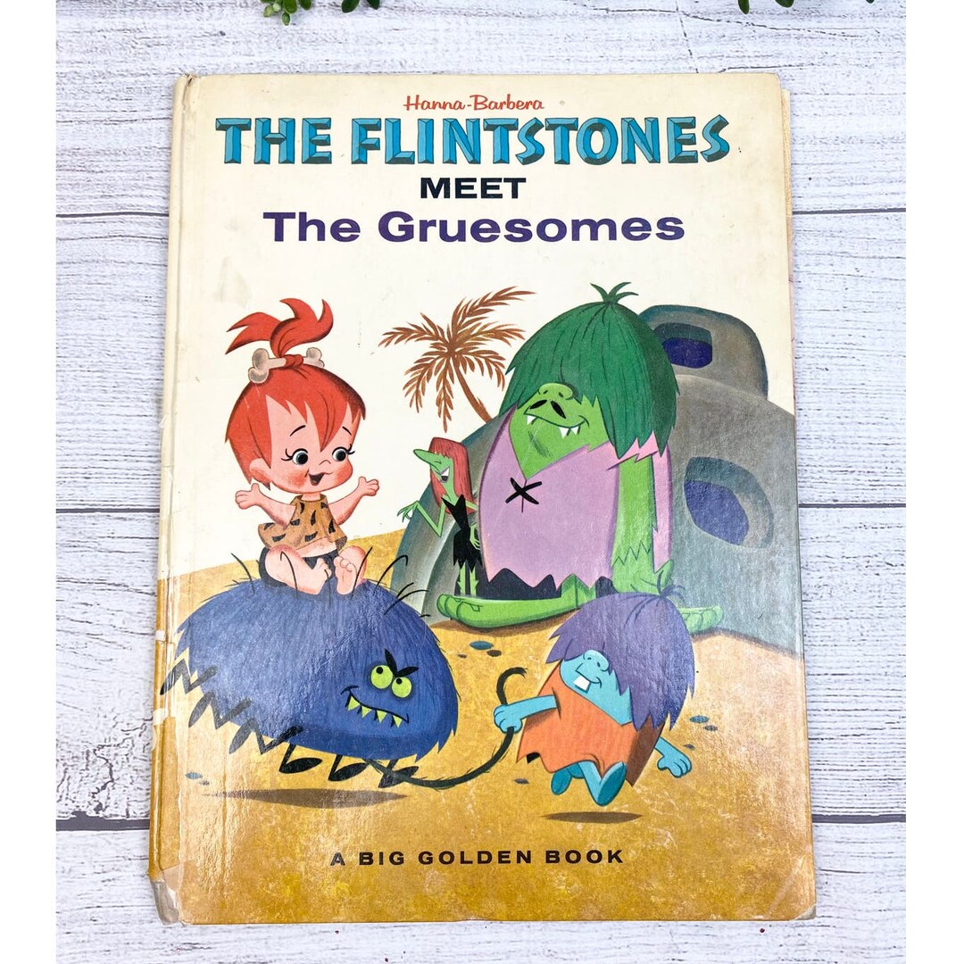 Vintage 1960s the Big Golden Book the Flintstones Meet the Gruesomes ...