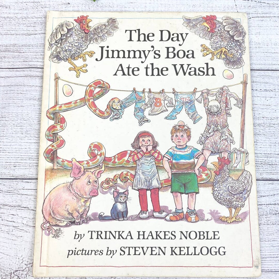 The Day Jimmy's Boa Ate the Wash by Trinka Hakes Noble - Etsy