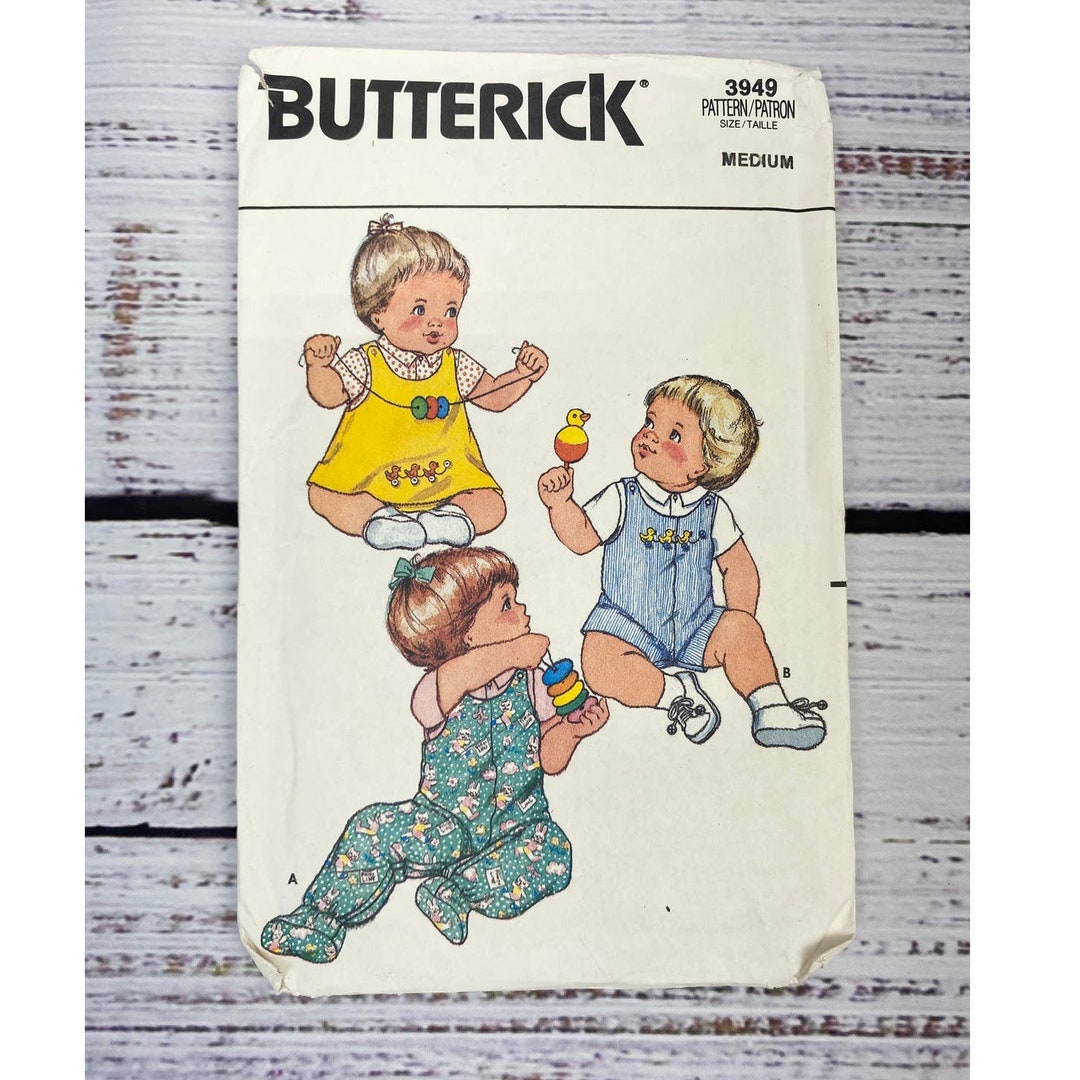 Vintage Butterick Baby Outfit Pattern - Etsy