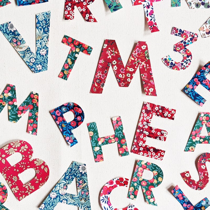 Fabric Letters - Etsy