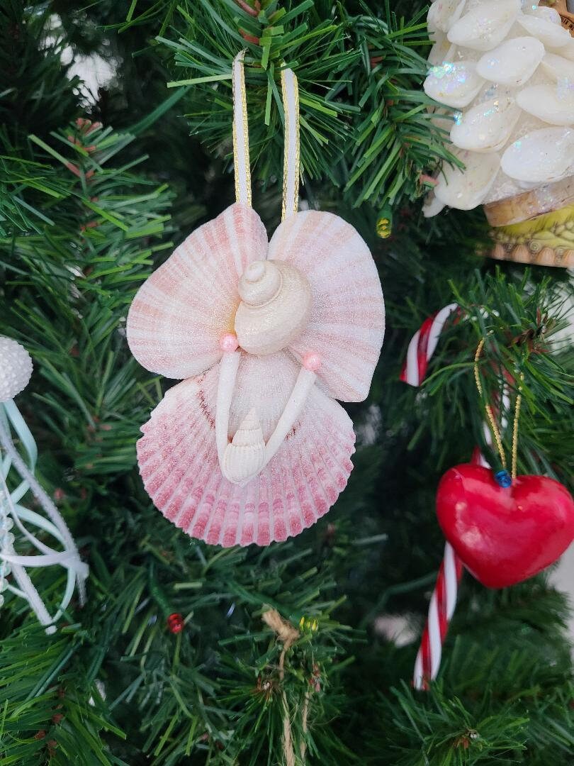 Seashell Angel Angel Ornament Shell Angel Ornament Seashell - Etsy